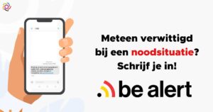 BE-Alert: schrijf je in! - Noodplanning & Crisisbeheer